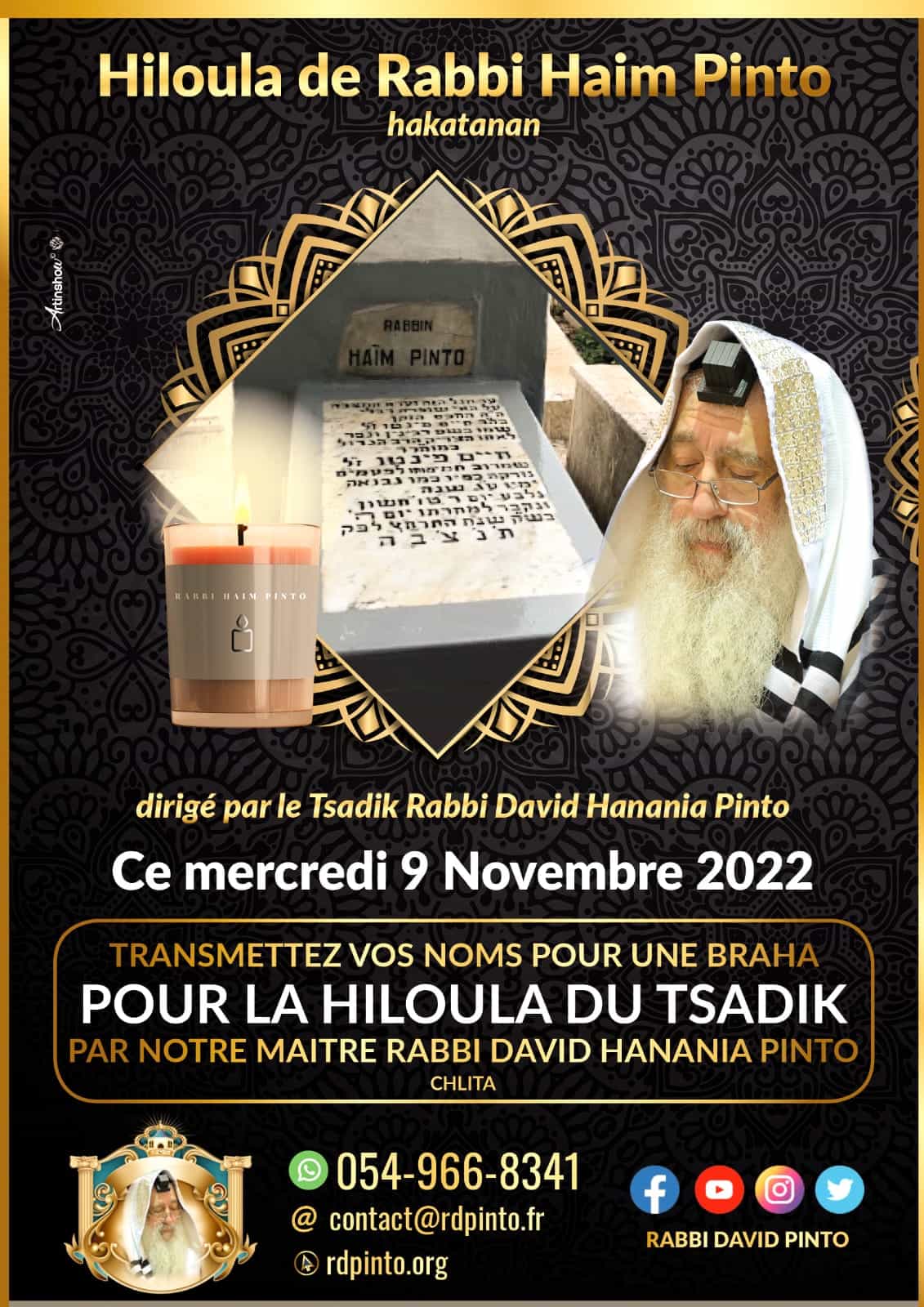 Hiloula Rabbi Haim Pinto - Le Tsadik Rabbi David Hanania Pinto